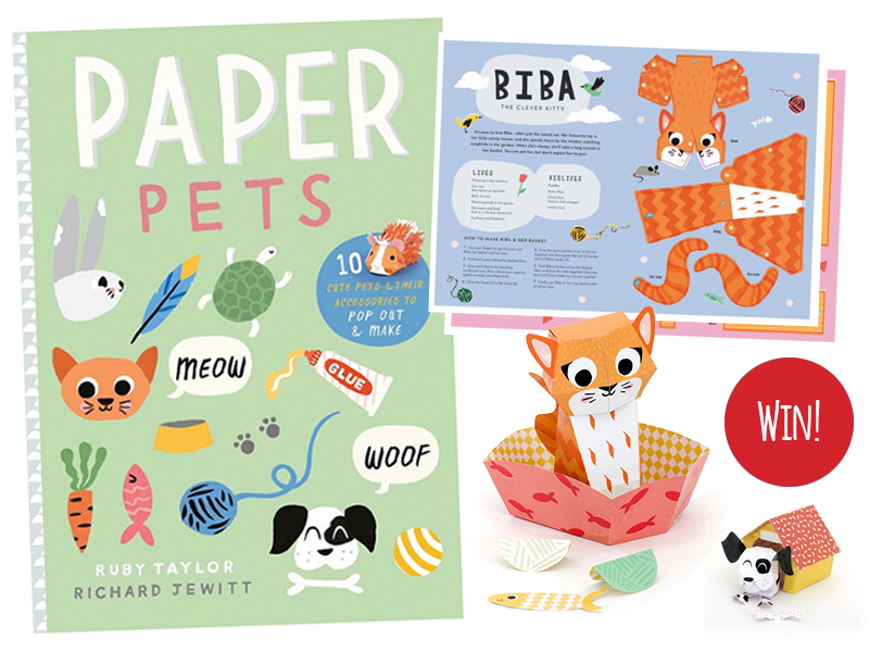 WIN Paper Pets book with 10 pets to pop out and make! – Whizz Pop Bang Blog