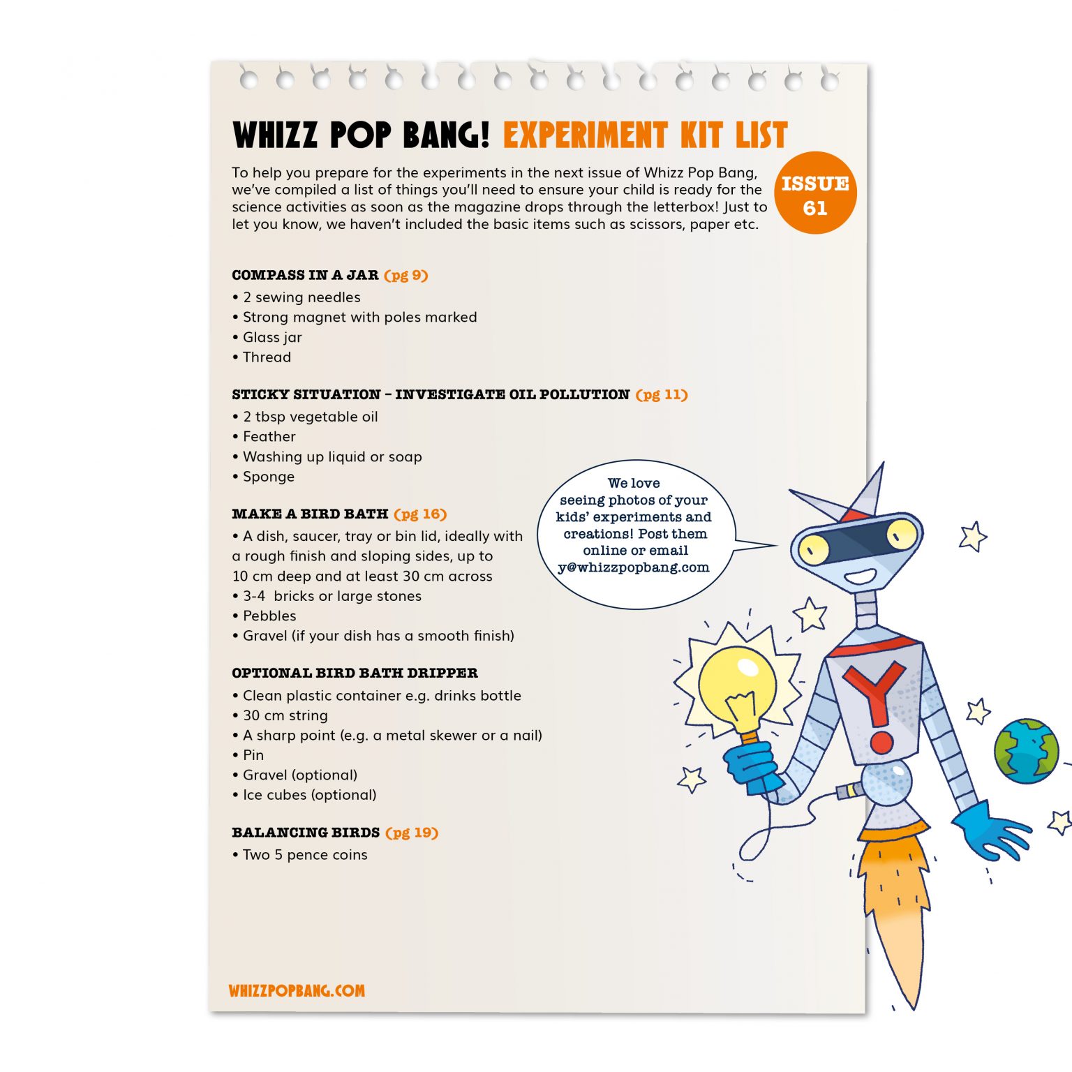 Kit list for Whizz Pop Bang 61: ON THE MOVE – Whizz Pop Bang Blog