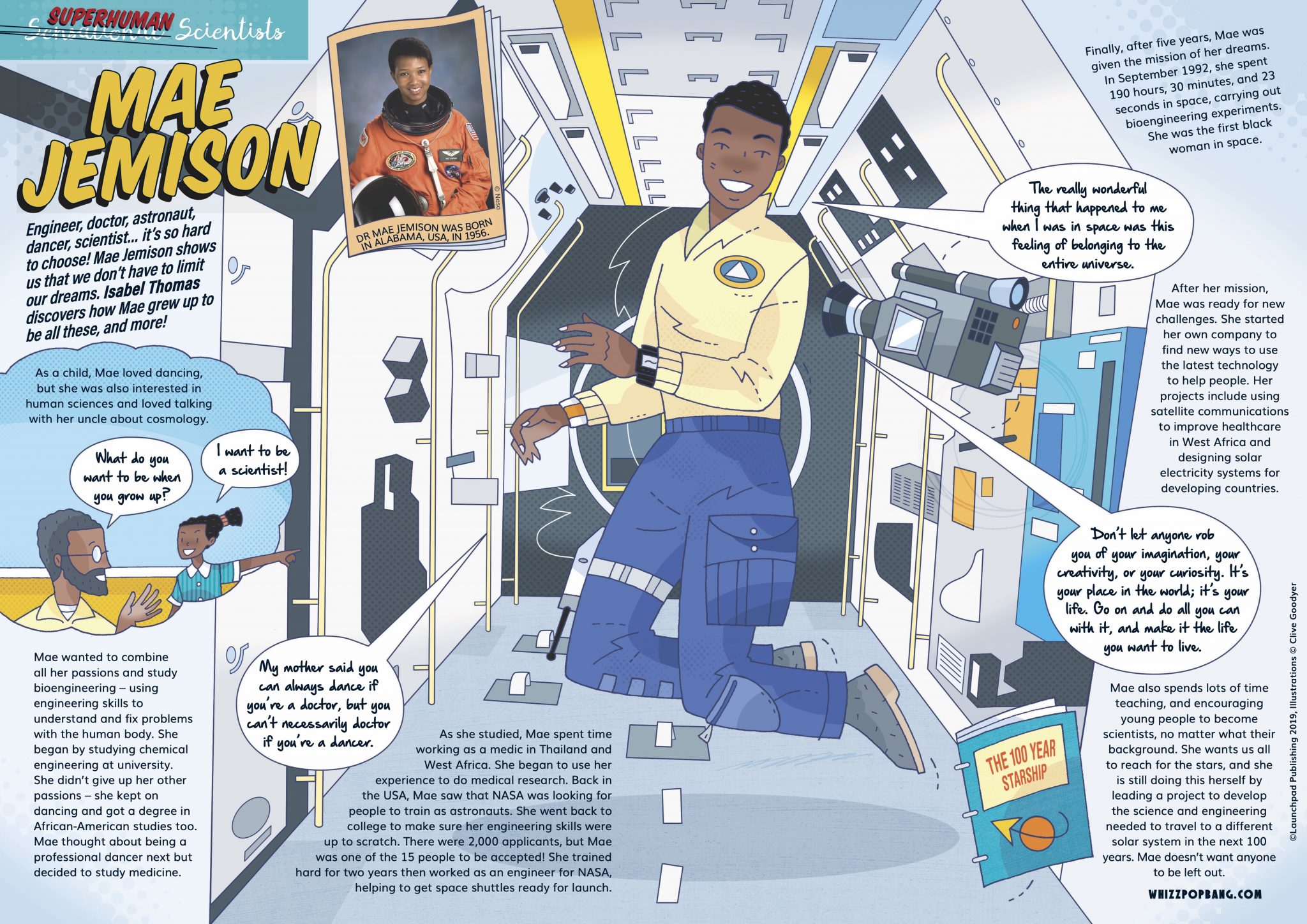 FREE teaching resource: Sensational Scientist, Mae Jemison – Whizz Pop Bang Blog