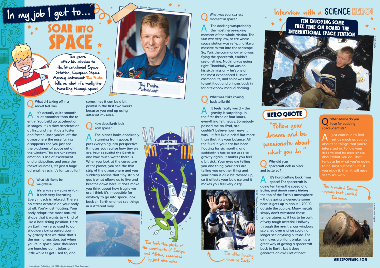 Interview with Tim Peake – download this FREE reading comprehension ...