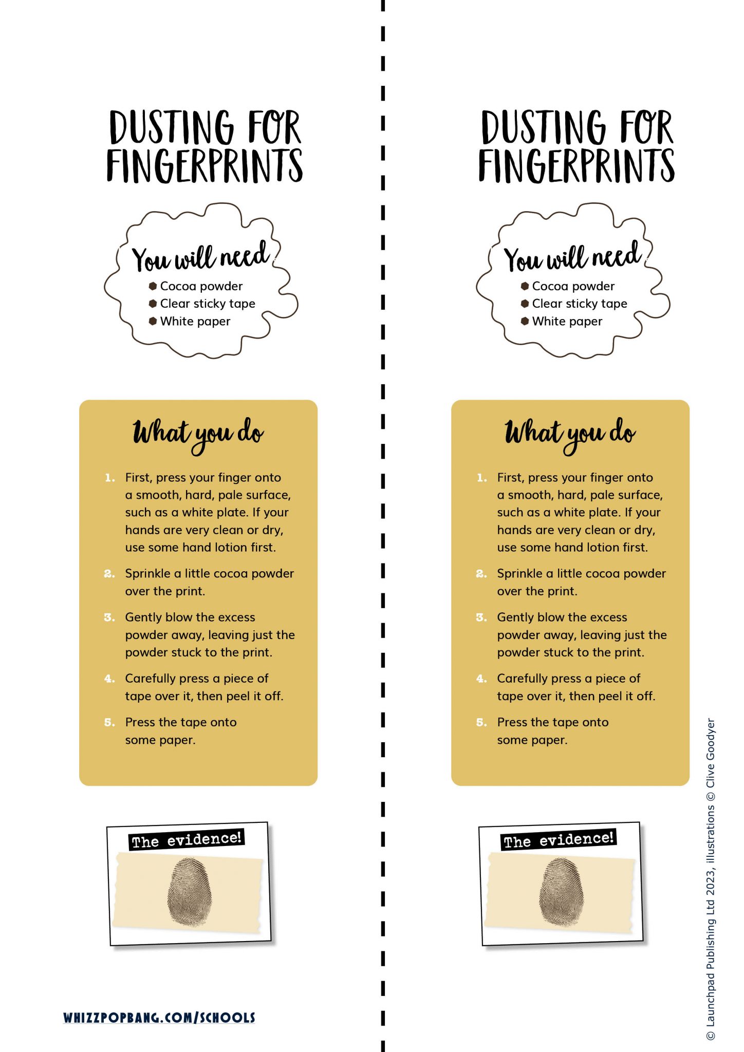 Detective science day – Whizz Pop Bang Blog