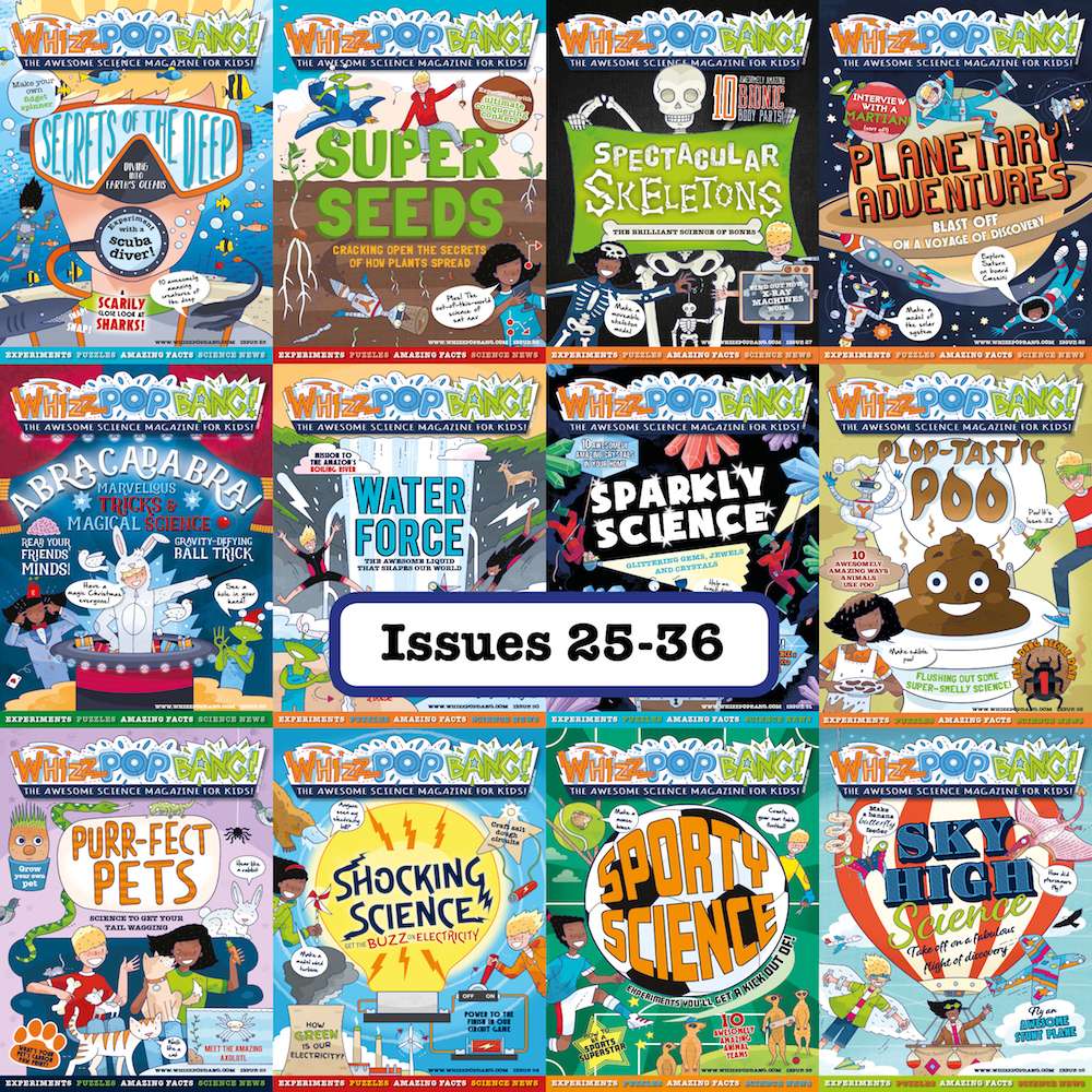 Magazine bundle full of fun science experiments for kids