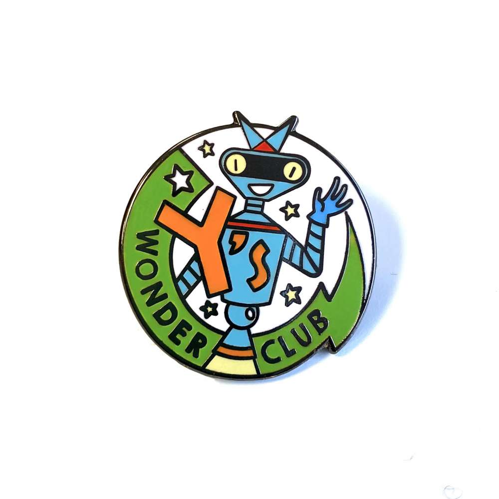 Y's Wonder Club science pin badge