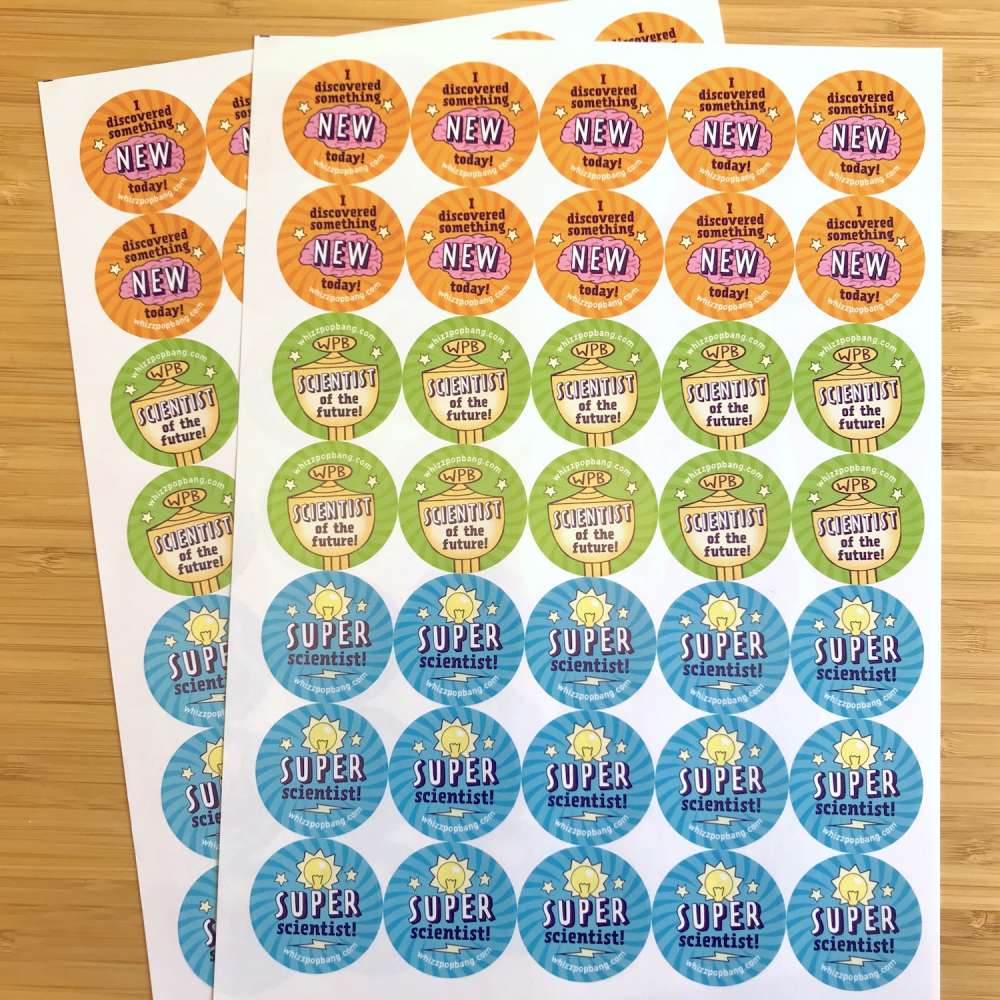 Science Reward Stickers
