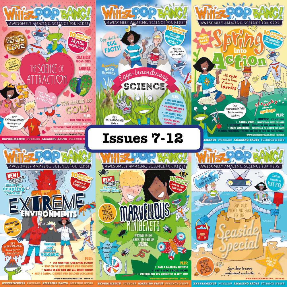 Issues 7 to 12: Whizz Pop Bang Science Magazine
