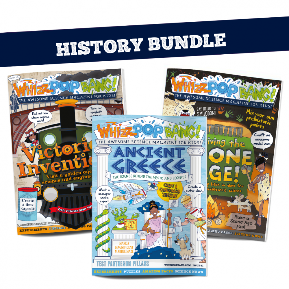 Whizz Pop Bang history 3 issue bundle.