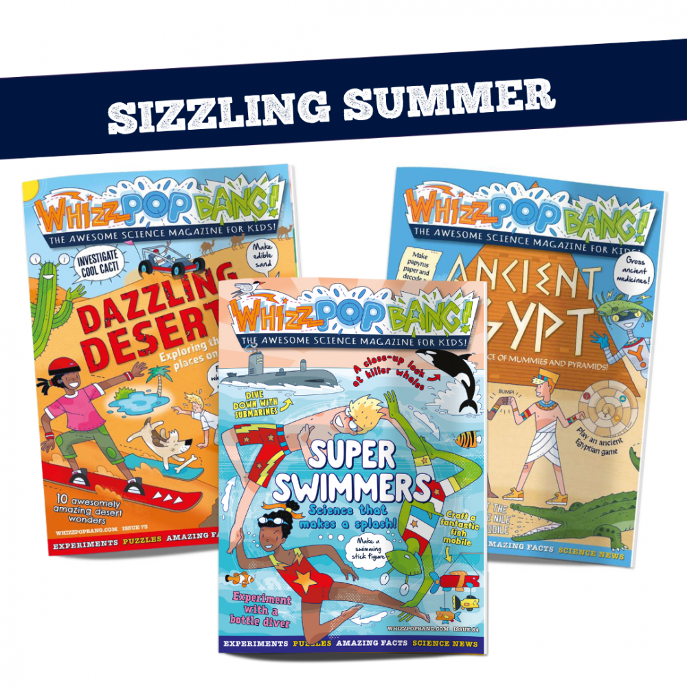 Whizz Pop Bang sizzling summer 3 issue bundle.